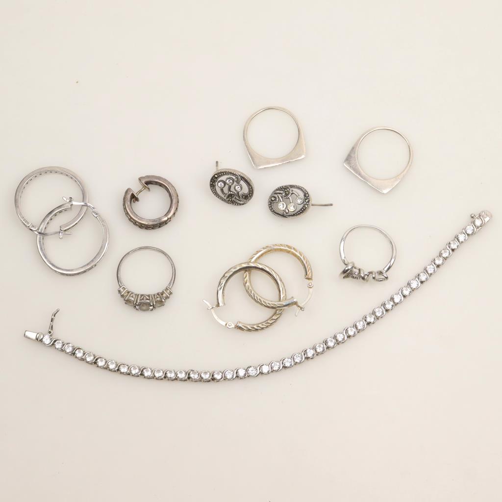 Silver Jewelry, 12 Pieces | Property Room