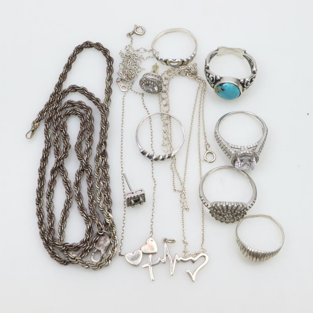 Silver Jewelry, 12 Pieces | Property Room
