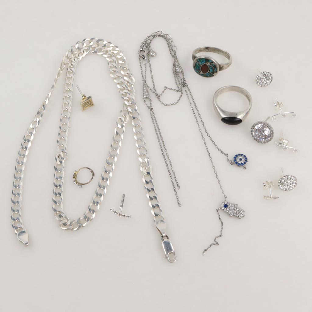 Silver Jewelry, 14 Pieces | Property Room