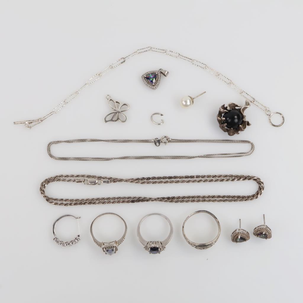 Silver Jewelry, 14 Pieces | Property Room