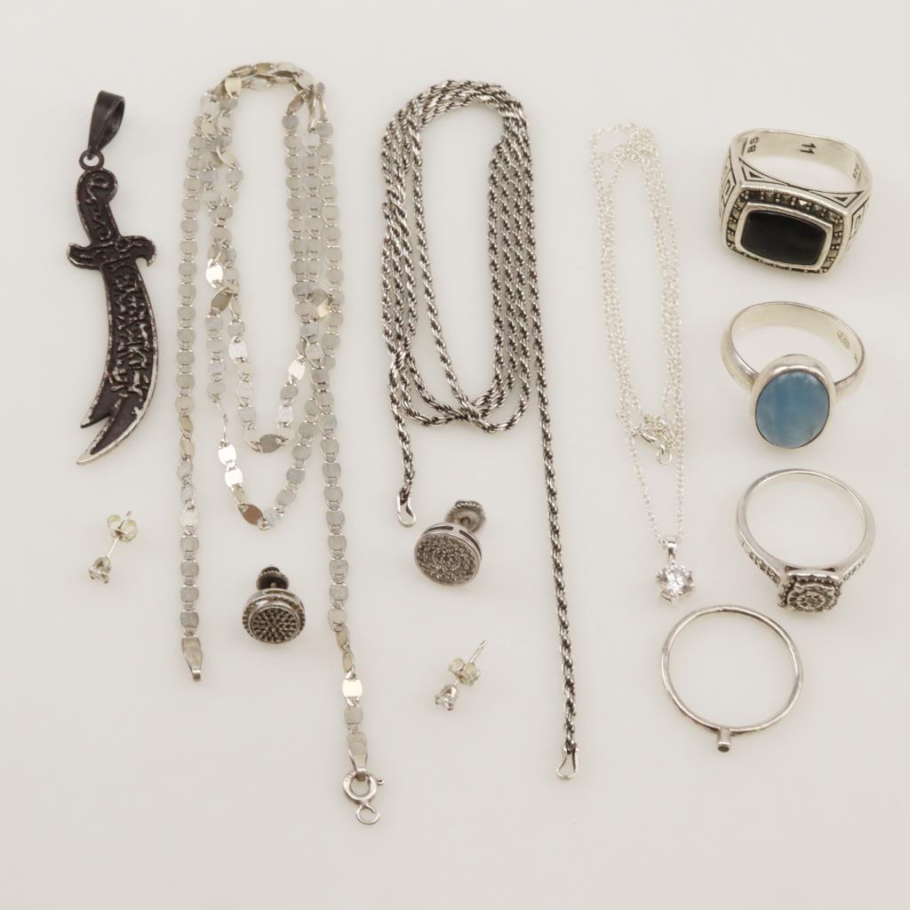 Silver Jewelry, 14 Pieces | Property Room