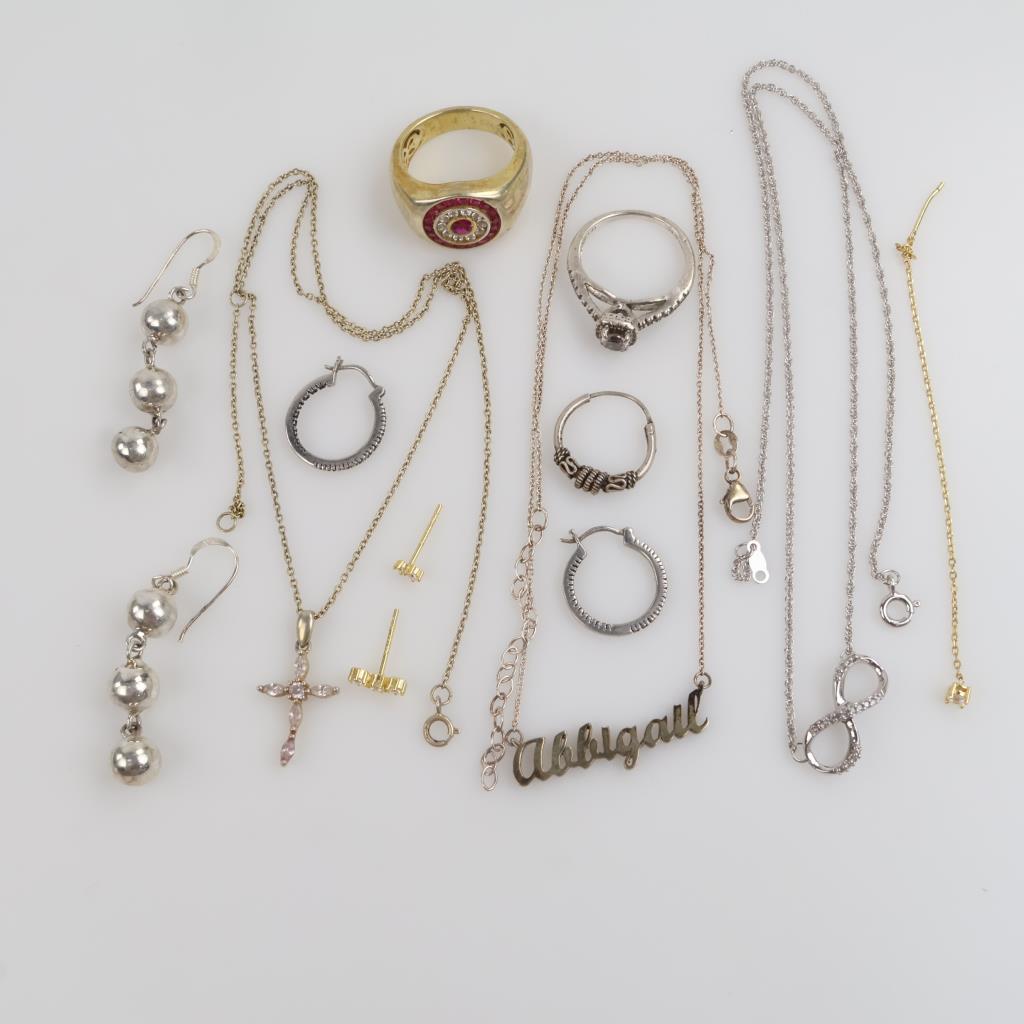Silver Jewelry, 14 Pieces | Property Room