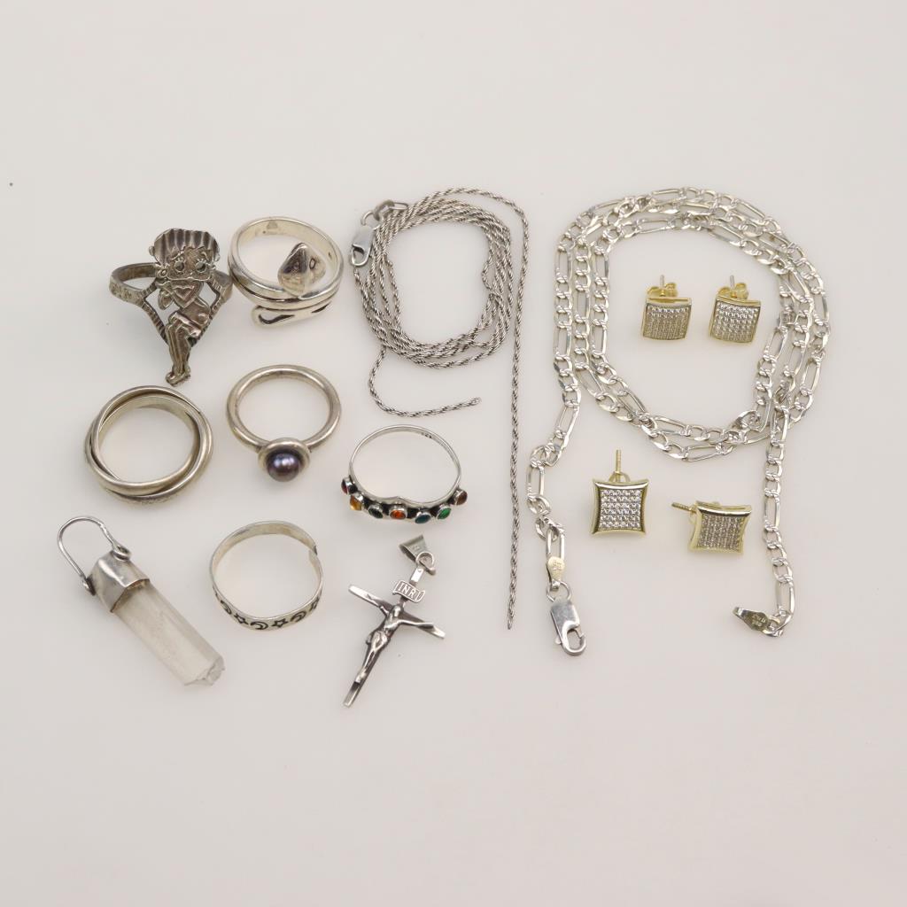 Silver Jewelry, 14 Pieces | Property Room
