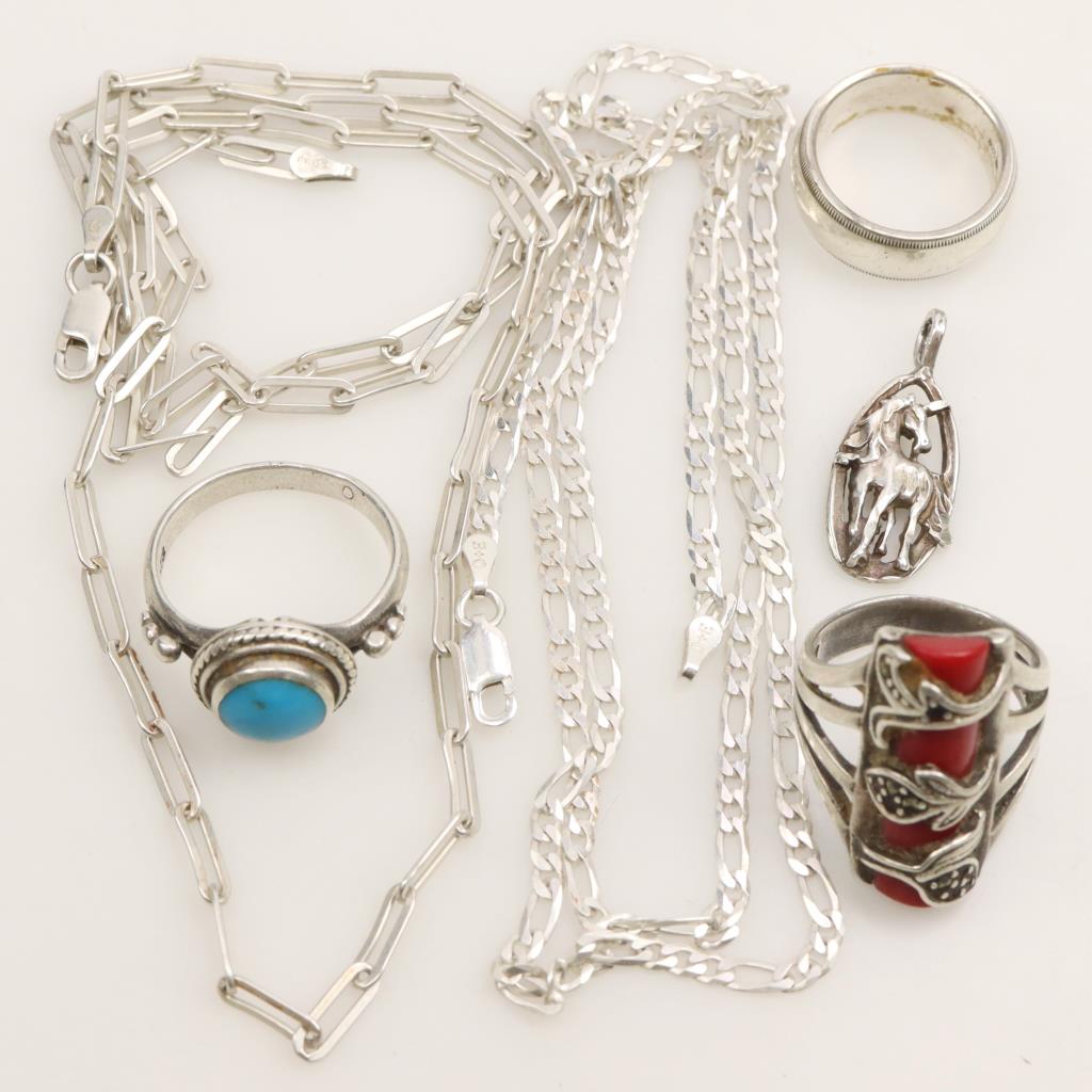 Silver Jewelry, 6 Pieces | Property Room