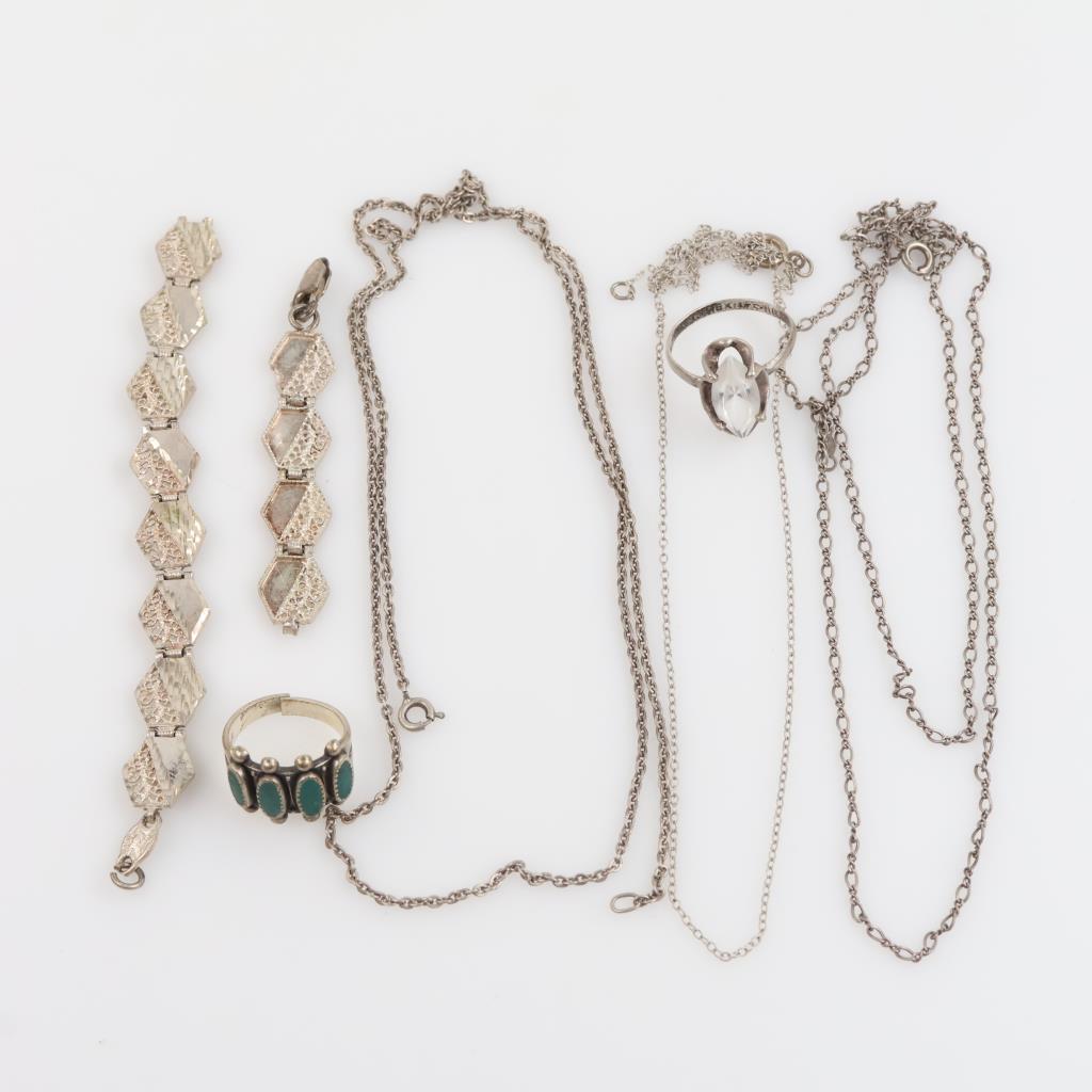 Silver Jewelry, 7 Pieces | Property Room