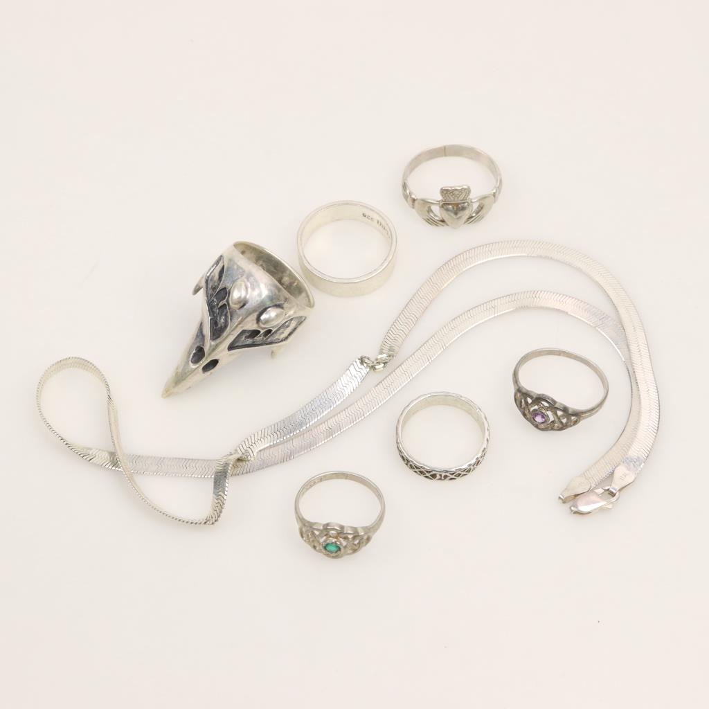 Silver Jewelry, 7 Pieces | Property Room