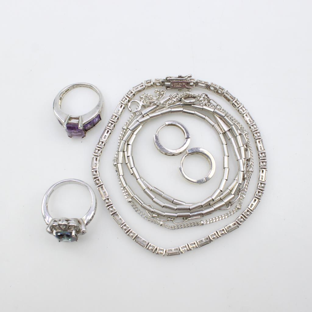 Silver Jewelry, 7 Pieces | Property Room