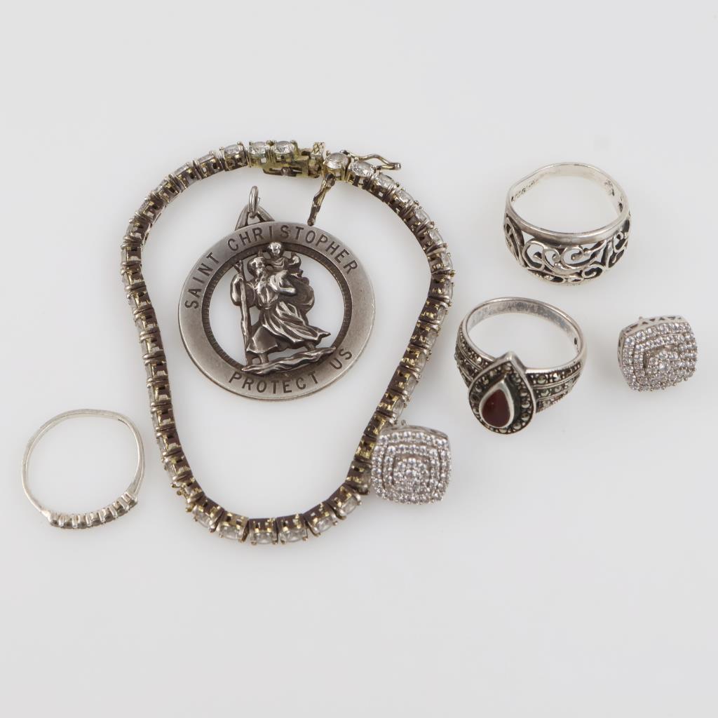 Silver Jewelry, 7 Pieces | Property Room