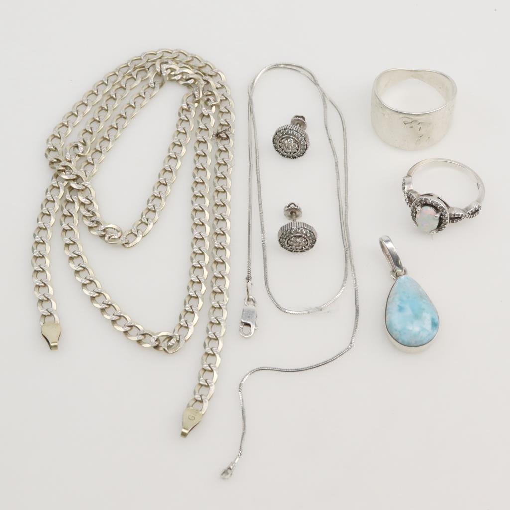 Silver Jewelry, 7 Pieces | Property Room