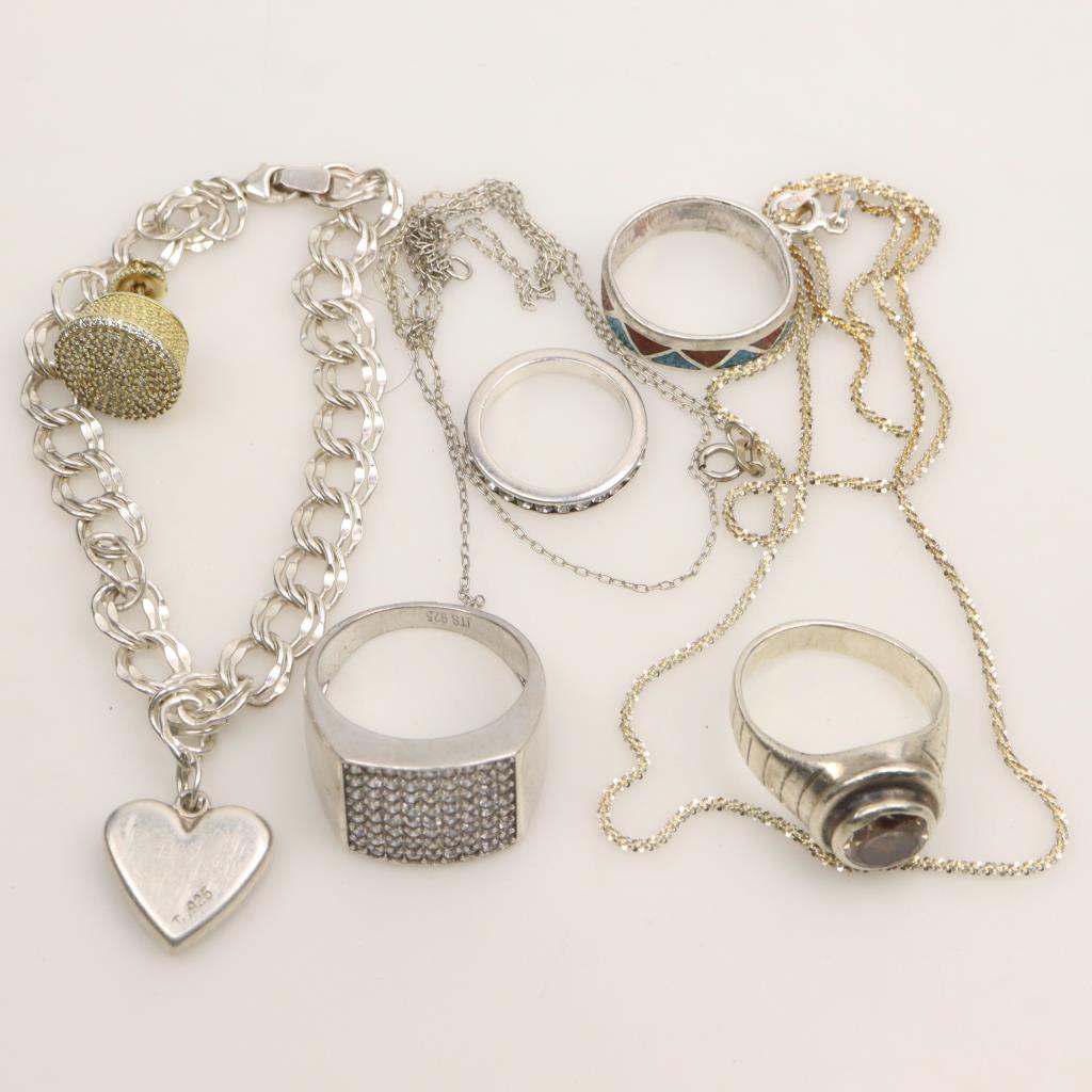 Silver Jewelry, 8 Pieces | Property Room