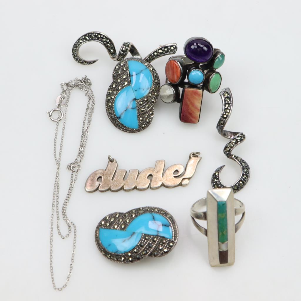 Silver Jewelry, 8 Pieces | Property Room