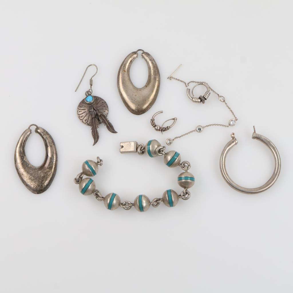 Silver Jewelry, 8 Pieces | Property Room