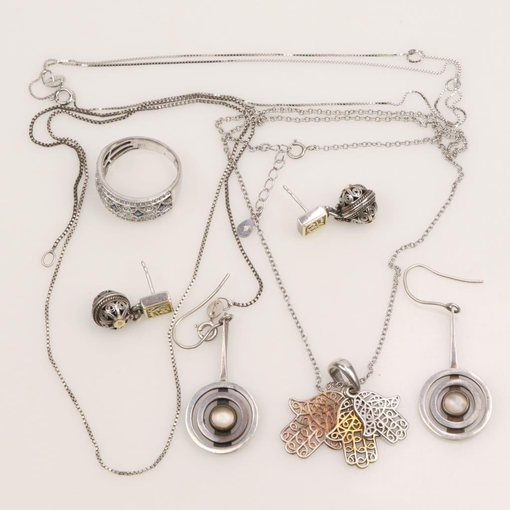 Silver Jewelry, 9 Pieces | Property Room