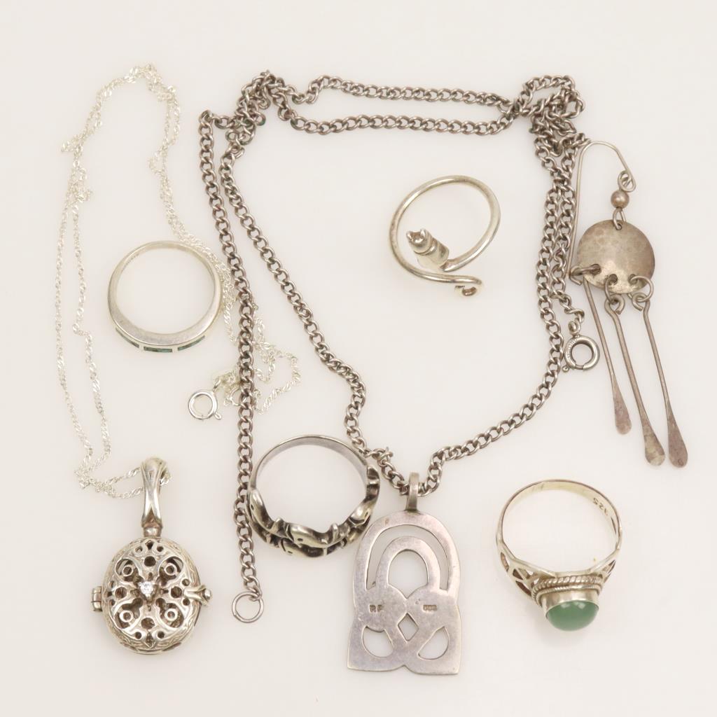 Silver Jewelry, 9 Pieces | Property Room