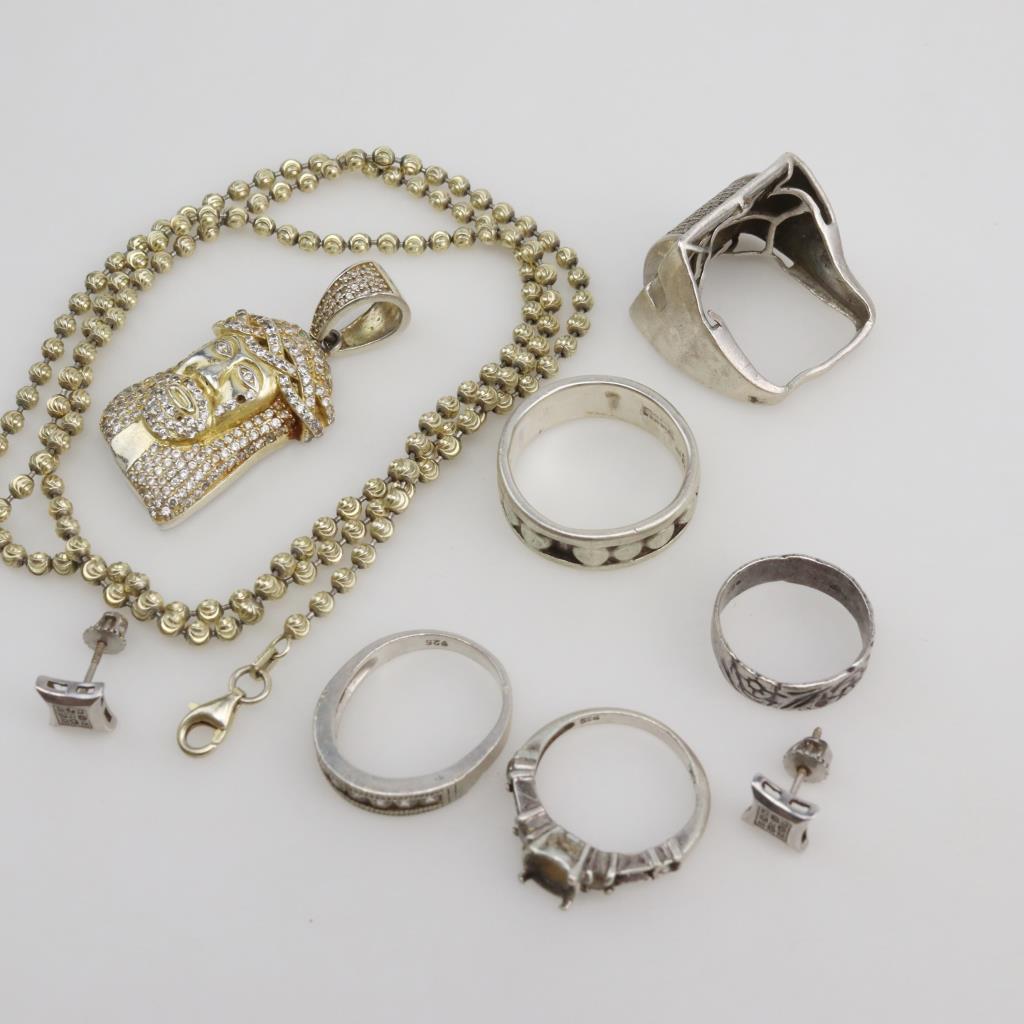 Silver Jewelry, 9 Pieces | Property Room
