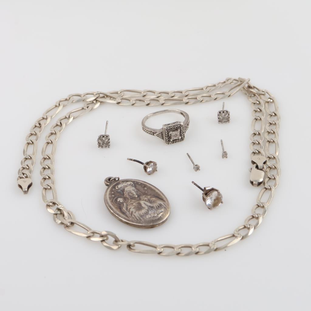 Silver Jewelry, 9 Pieces | Property Room