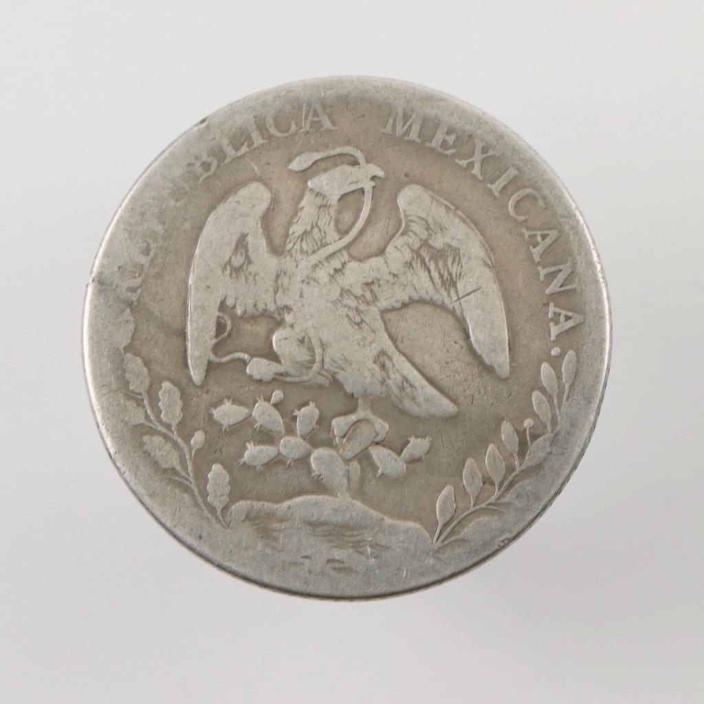 Silver Mexican 8 Reales Cap And Rays Culls Coin | Property Room