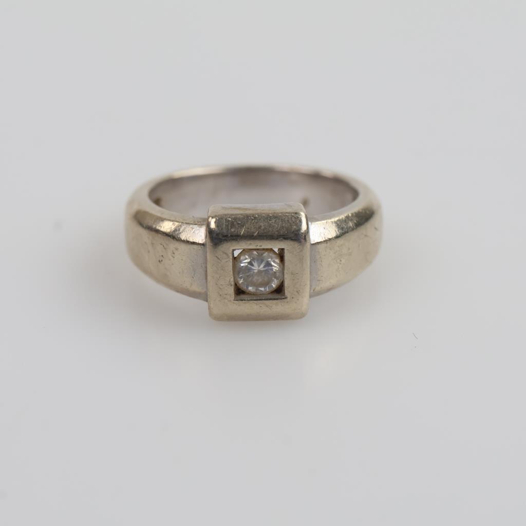 Silver Palladium GP Diamond Ring | Property Room