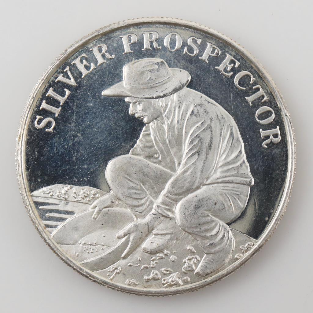 Silver Prospector Fine Silver 1 Troy Oz Round | Property Room
