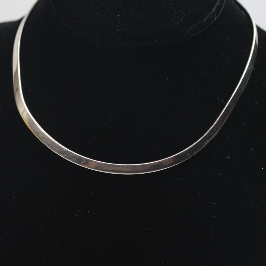 Silver Torque Necklace, 26.05g | Property Room