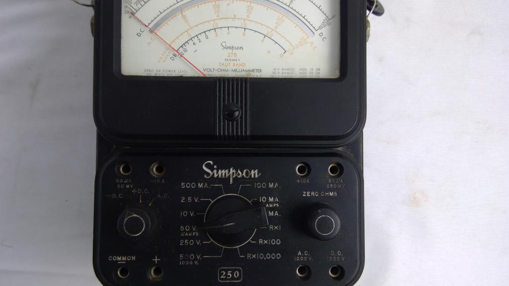 Simpson 250 Analog VOM Meter | Property Room