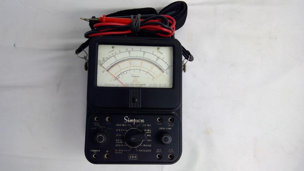 Simpson 250 Analog VOM Meter | Property Room