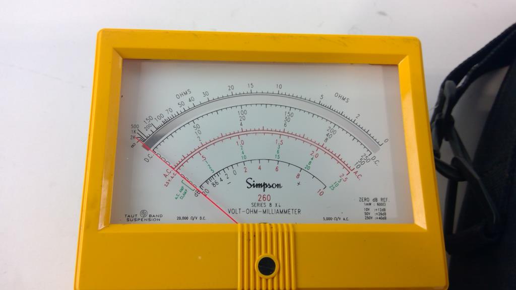 Simpson Volt Meter With Case | Property Room