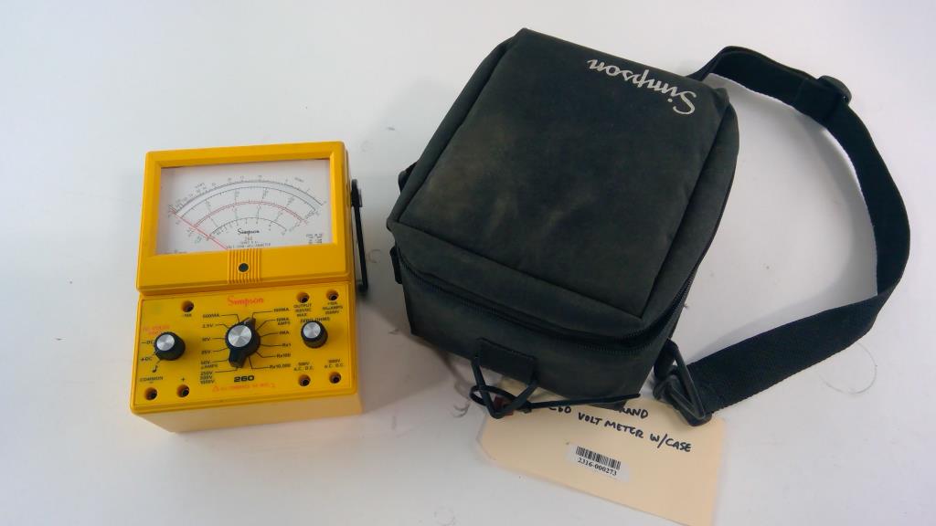 Simpson Volt Meter With Case | Property Room