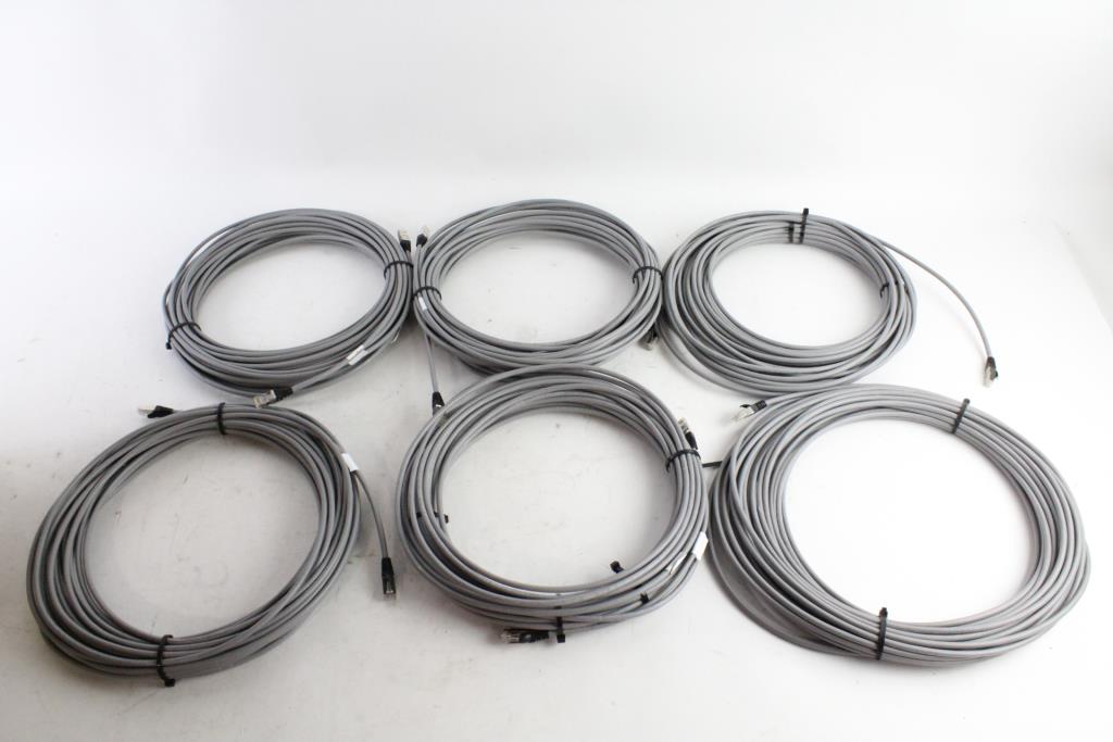 Sinbon Cat 6 Cables, 20+' Each, 10+ Pieces | Property Room