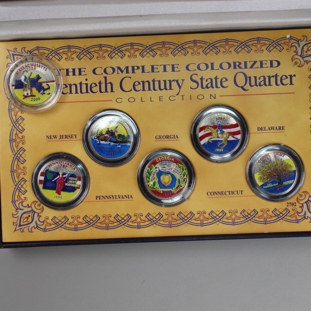 Six Colorized Statehood Quarters | Property Room