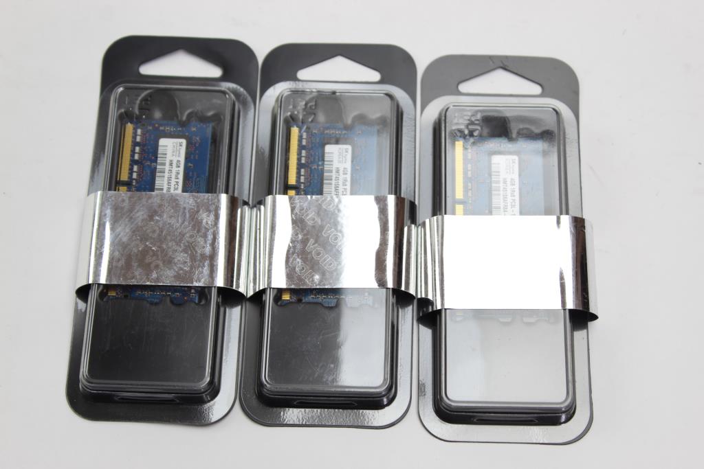 SK Hynix 4GB Laptop Memory Modules, 3 Pieces | Property Room