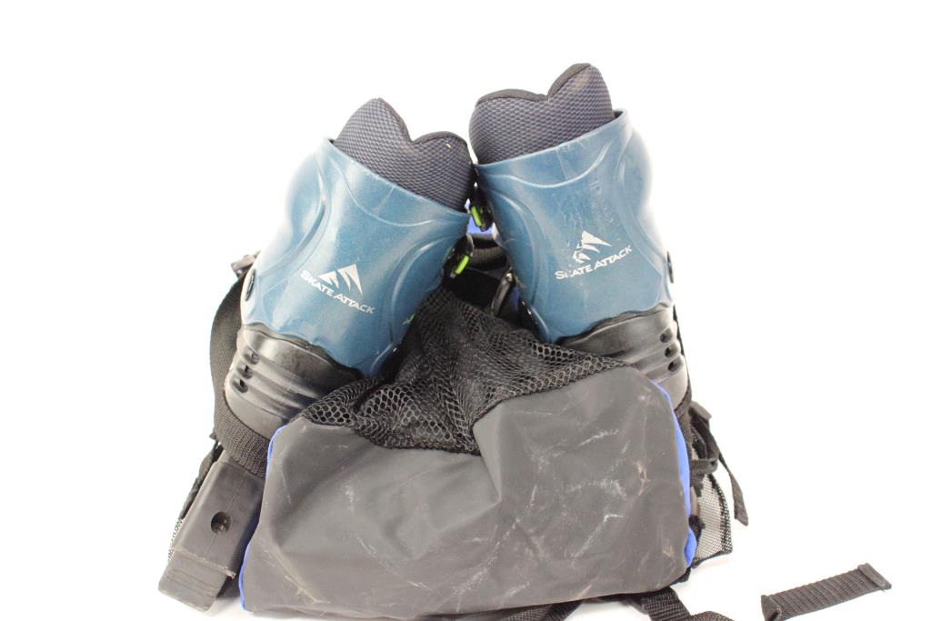 Skate Attack In-line Skaktes, Pads And Bag 3+ Pieces | Property Room