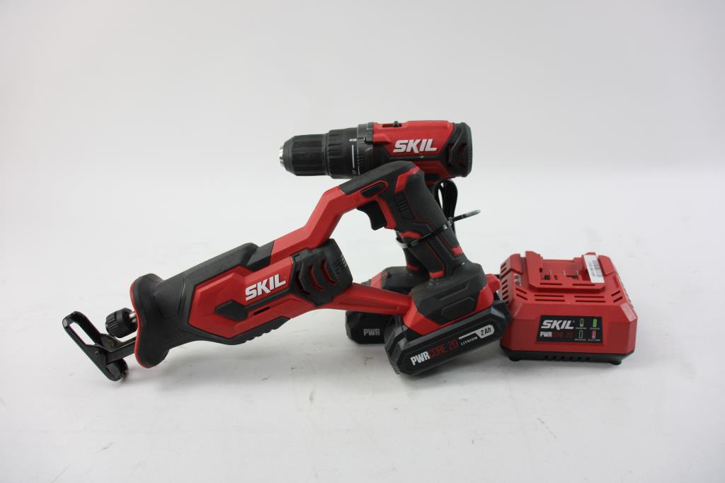 Skil Cordless Drill Driver, Reciprocating Saw And Battery Charger, 3 ...