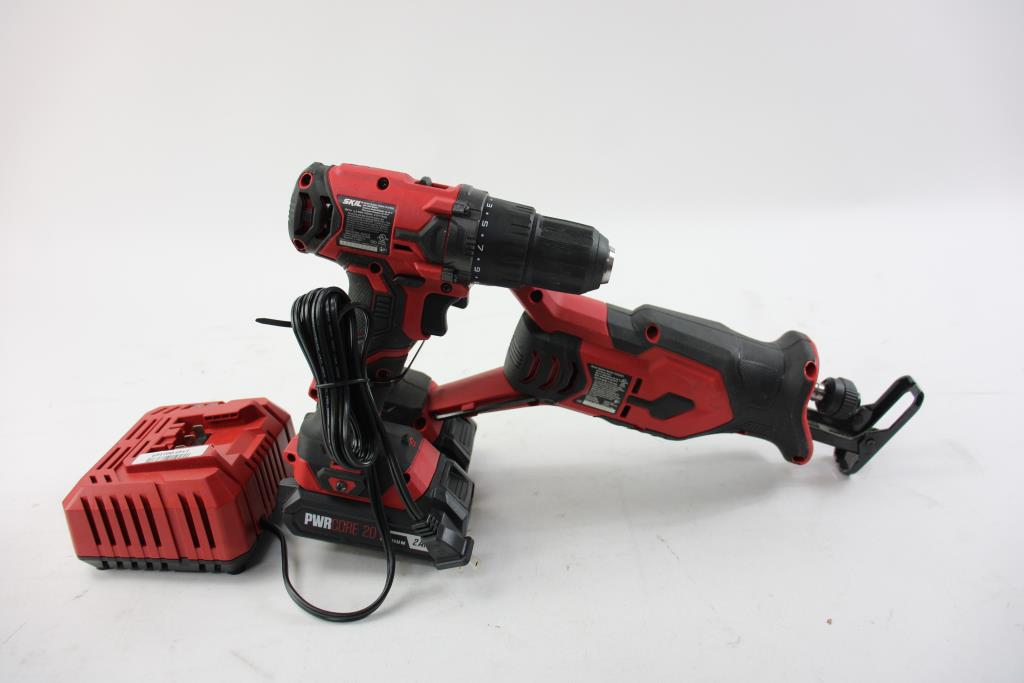 Skil Cordless Drill Driver, Reciprocating Saw And Battery Charger, 3 ...