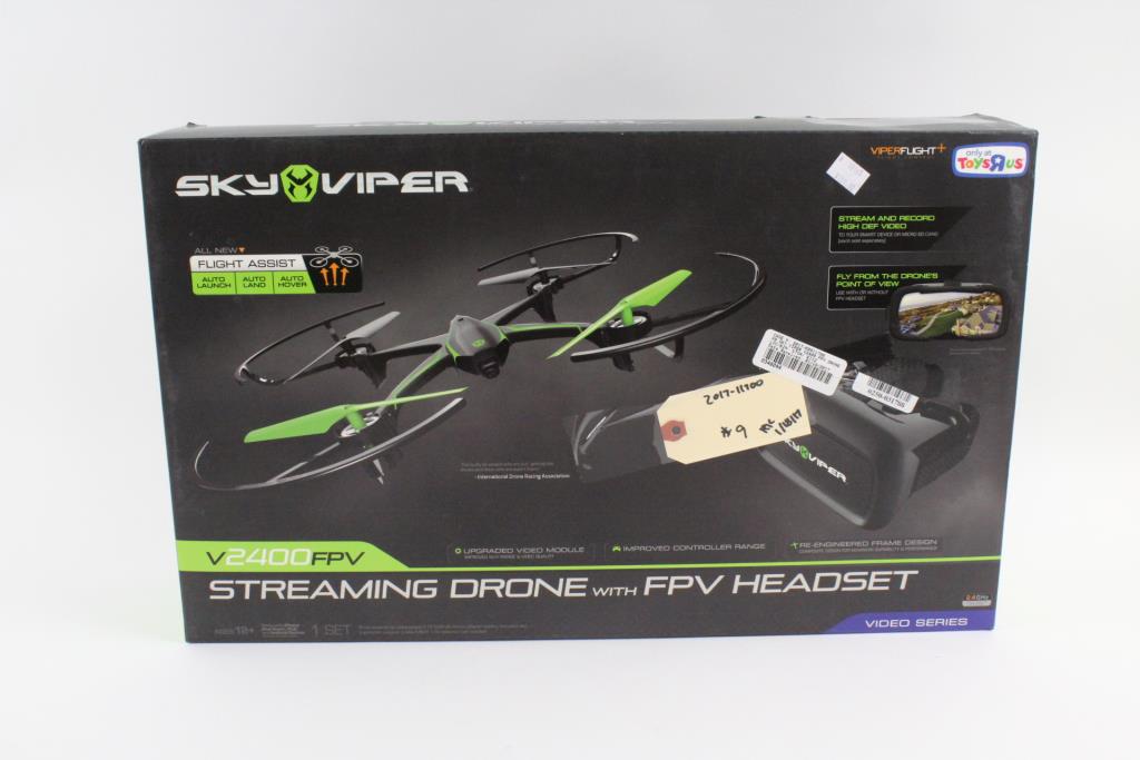 Sky Viper Streaming Video Quadcopter W/ FPV Headset | Property Room