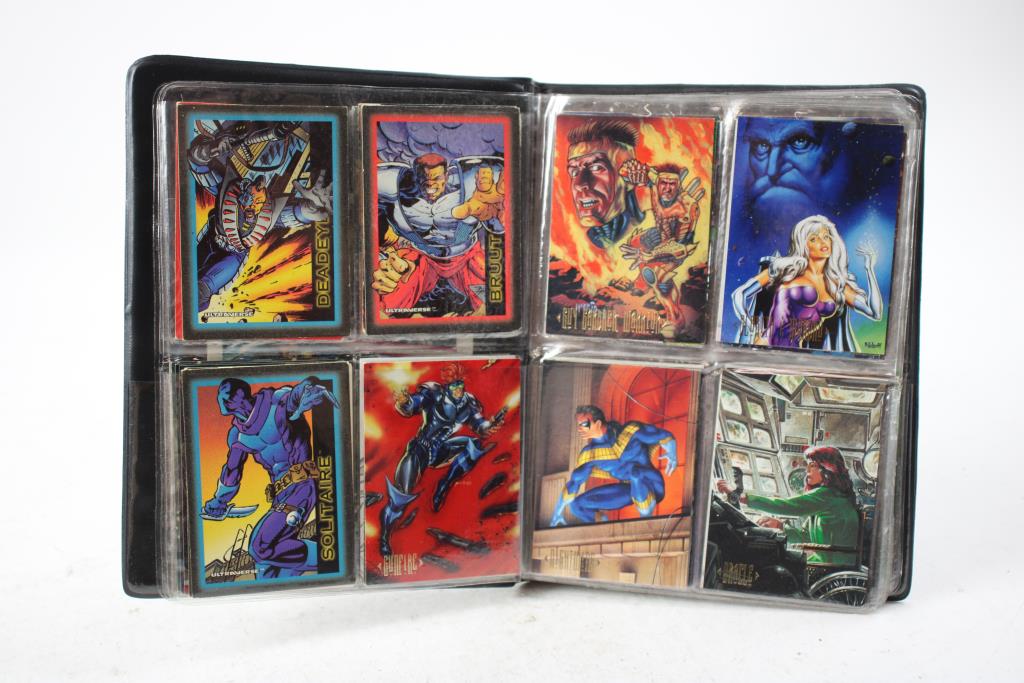 Small Binder With Comic Book Trading Cards - 30+ Cards | Property Room