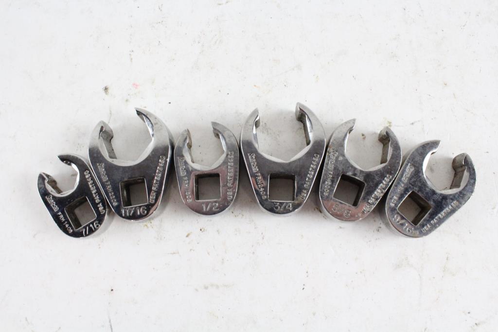 Snap-On Crowfoot Wrenches, 6 Pieces | Property Room