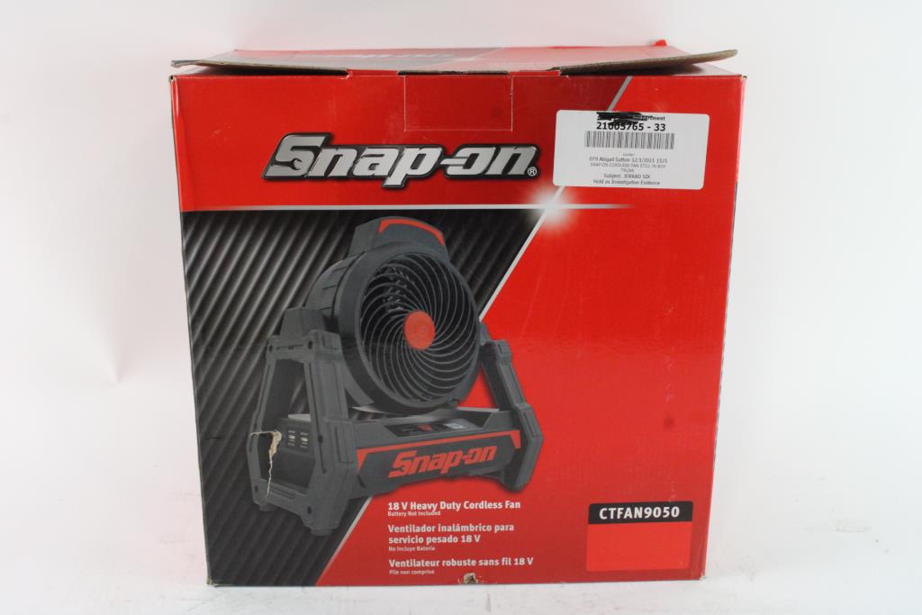 Snap-On Heavy Duty Cordless Fan | Property Room