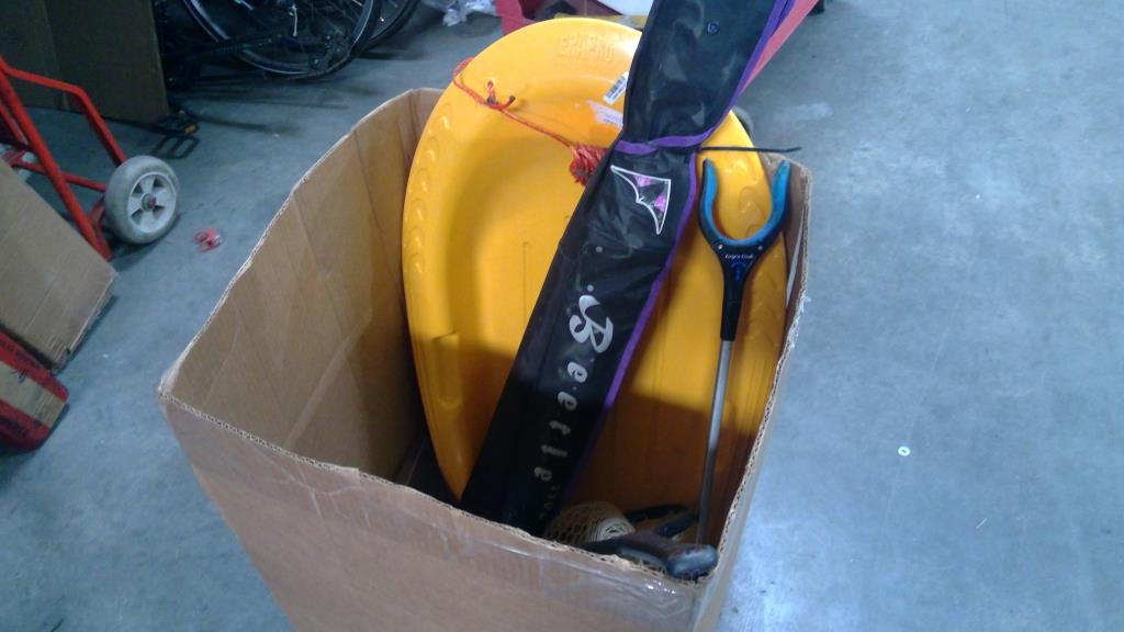 Snow Sled, Kites, And More Lot | Property Room