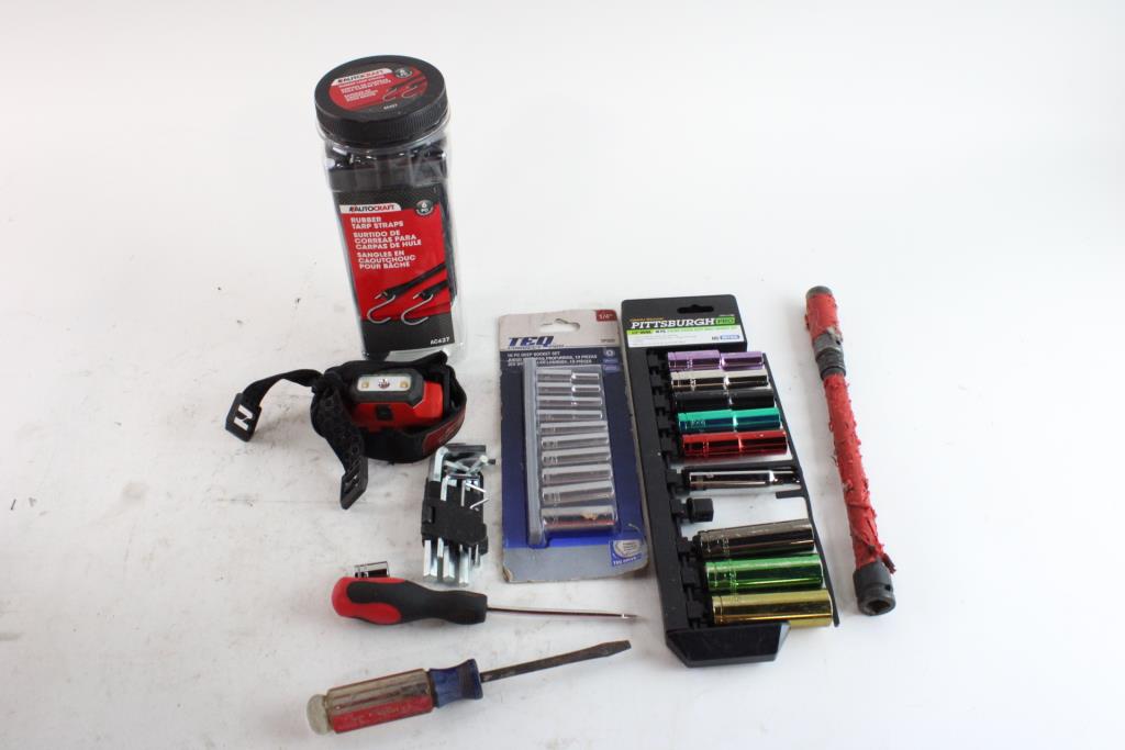Socket Sets, Worklight & Other Tools, 6+ Pieces | Property Room