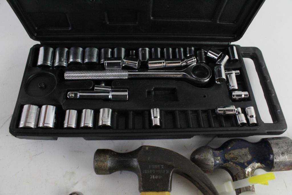Socket Wrench Set, Claw Hammers, And More, 10+ Pieces | Property Room