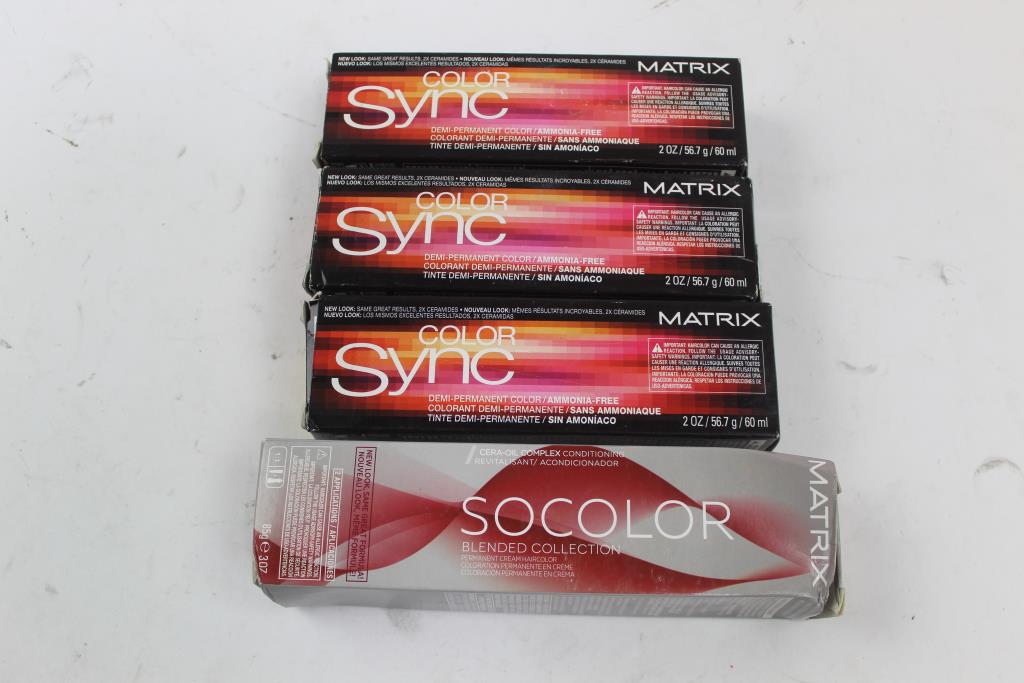 Socolor And Color Sync Demi-Permanent Matrix Haircolor: 4 Items ...