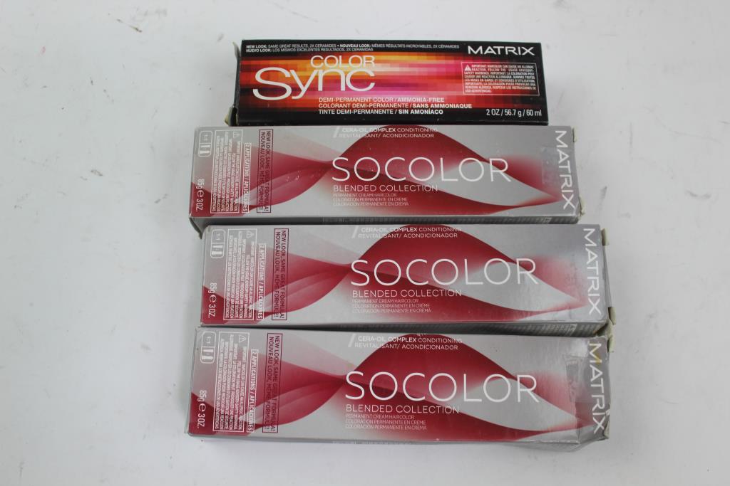 Socolor And Color Sync Demi-Permanent Matrix Haircolor: 4 Items ...