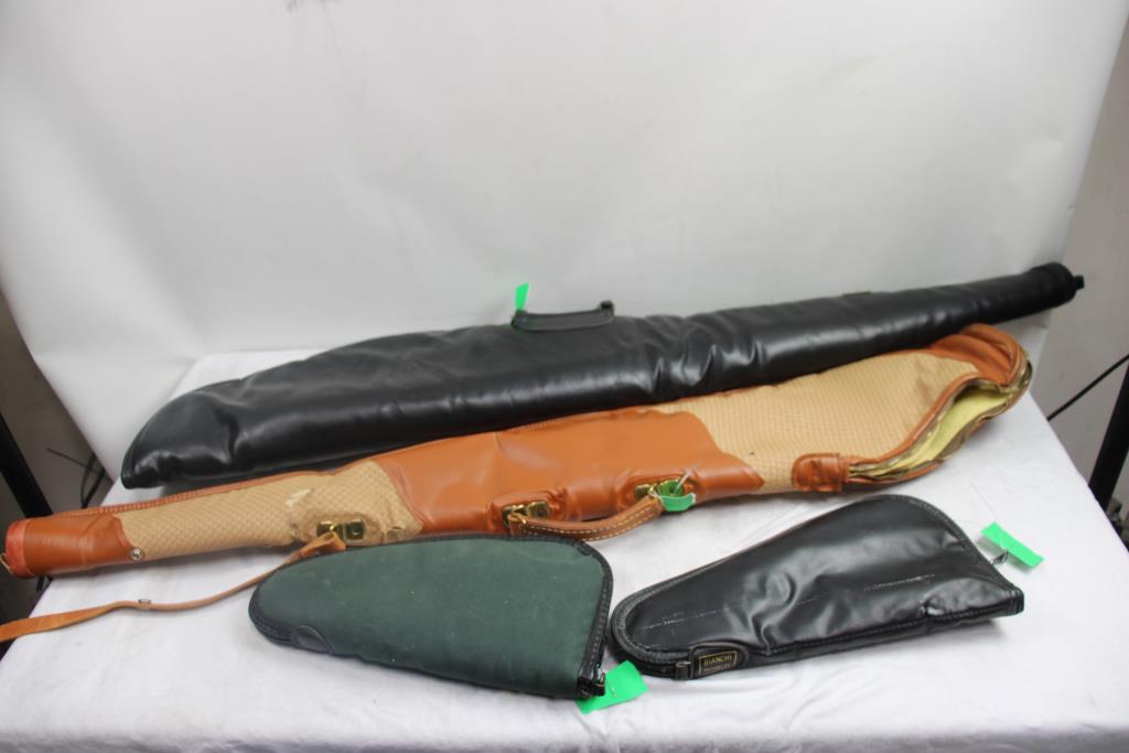 Soft Shell Rifle Cases And Versace Backpack | Property Room