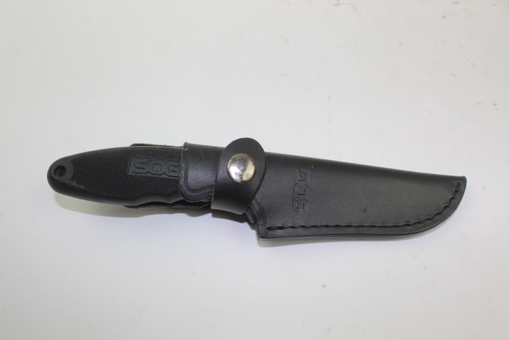 SOG Field Pup I Fixed Blade Knife And Sheath | Property Room