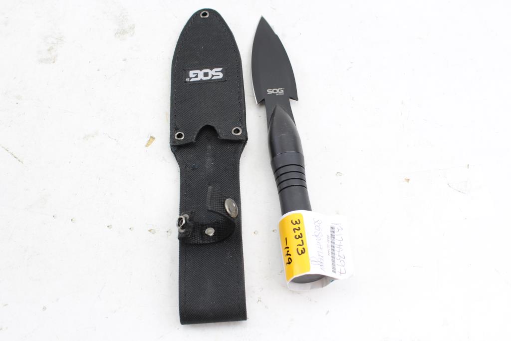 SOG Spirit Fixed Blade Double Knife And Sheath | Property Room