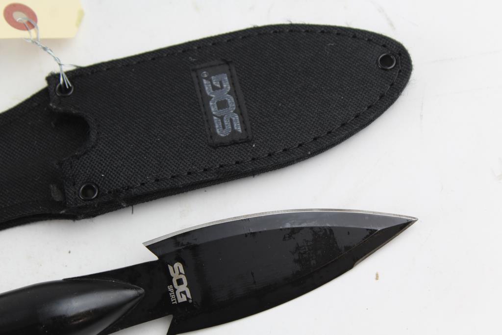 SOG Spirit Fixed Blade Knife With Sheath | Property Room