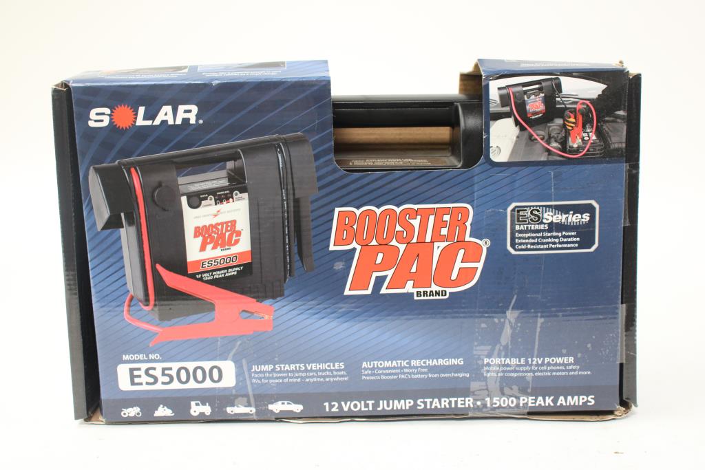 Solar Booster 12v Jump Starter 1500 Peak Amps | Property Room