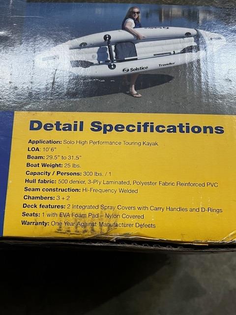 Solstice Traveller Inflatable Kayak Kit | Property Room