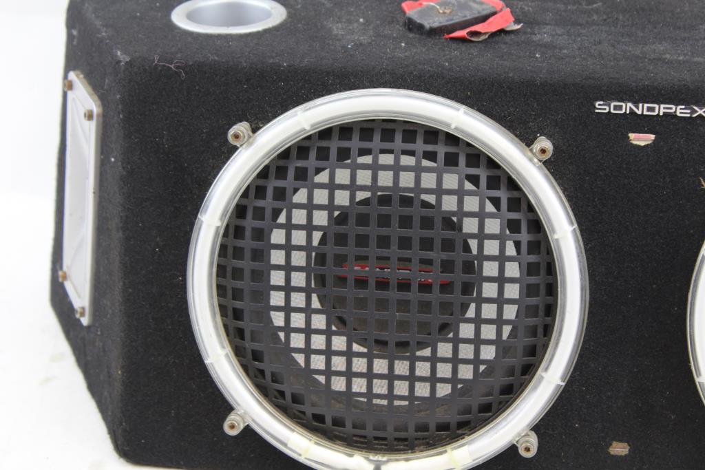 SondPex Twin Speakers And Speakerbox | Property Room